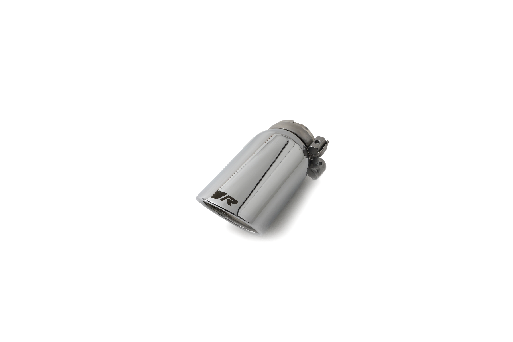 tail pipe Ø 84 mm angled, with adjustable spherical clamp connection
