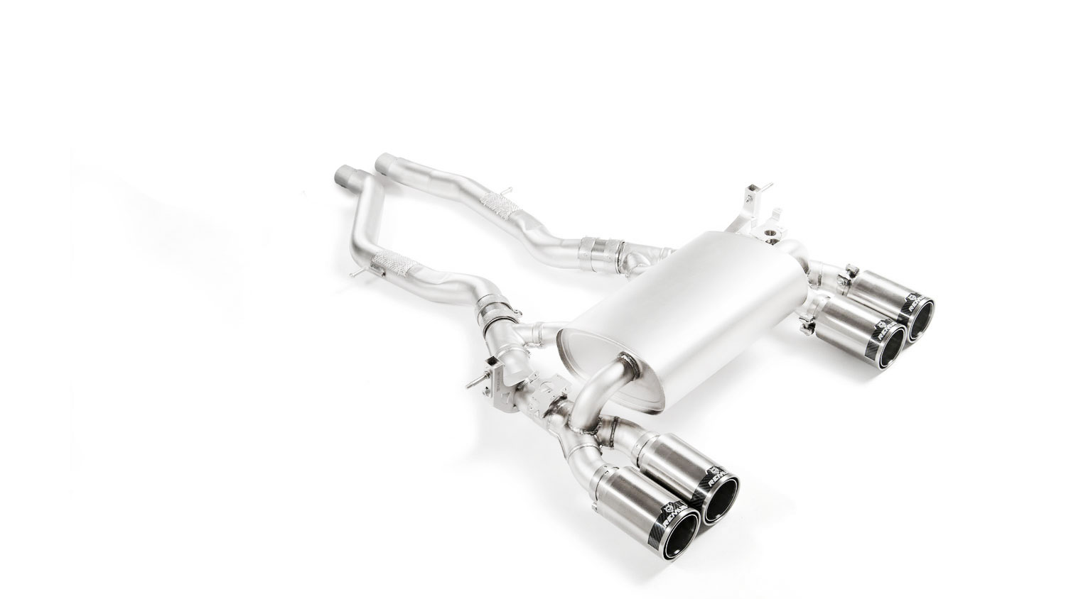 Axle-back-system L/R: Sport exhaust centered with 2 integrated valves ...