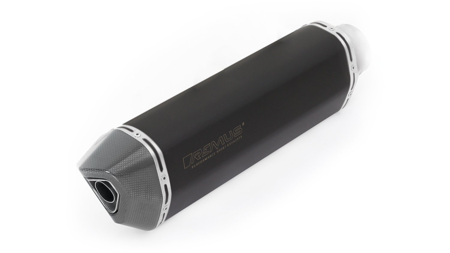 REMUS BLACK HAWK Slip On (sport exhaust) with connection tube ...