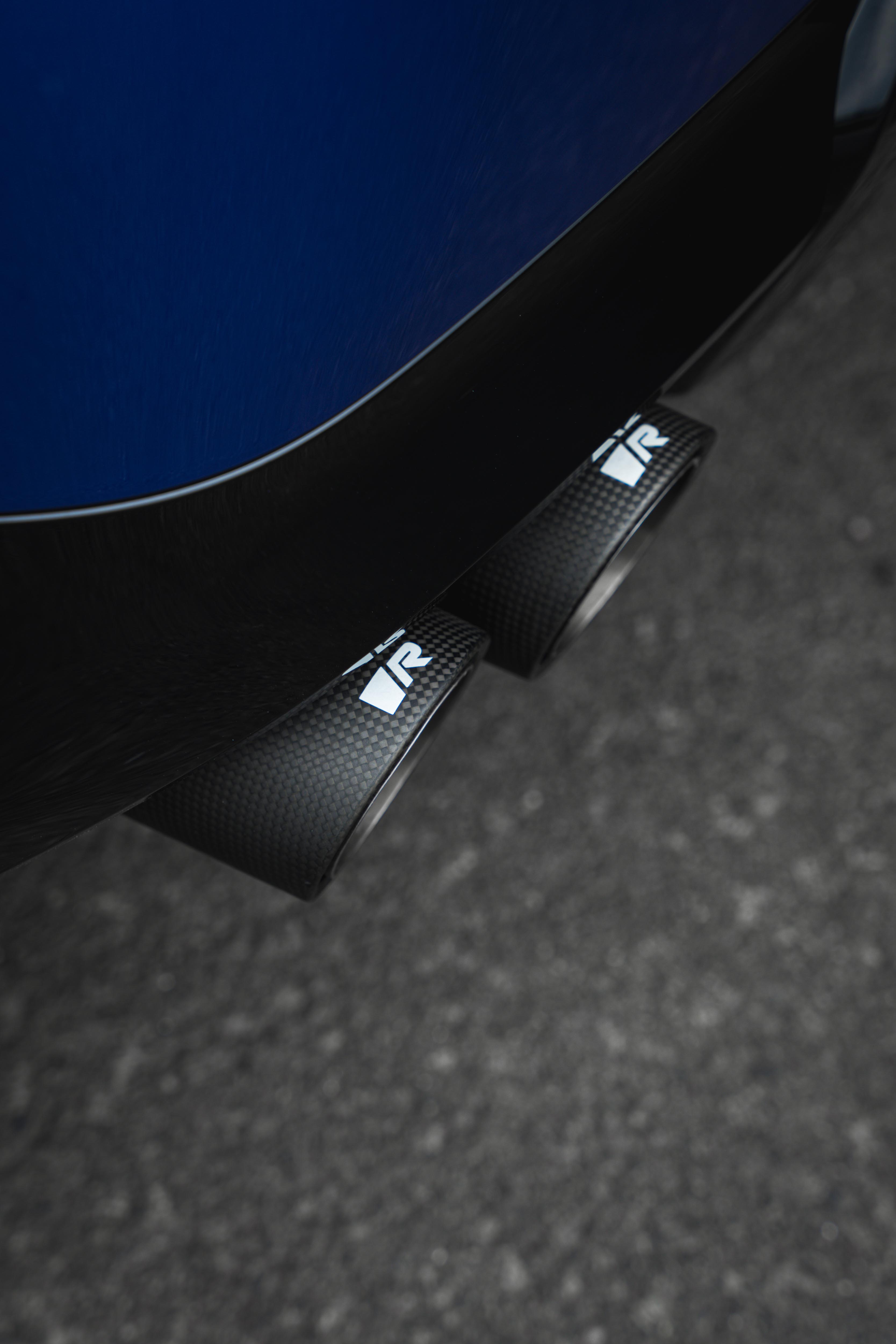 RACING Axle-back-system L/R quad: Sport exhaust centered for BMW M240i ...