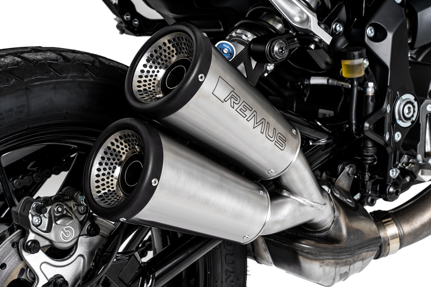 REMUS Vertical: RACING Slip On (silencer with removable sound insert ...