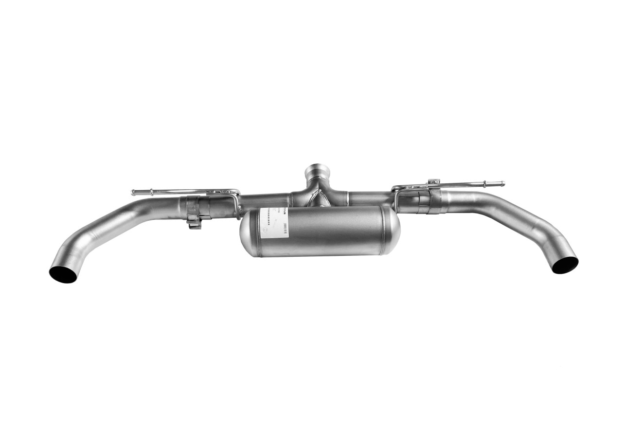 RACING Sport exhaust centered (absorption principle) for L/R GPF-back ...